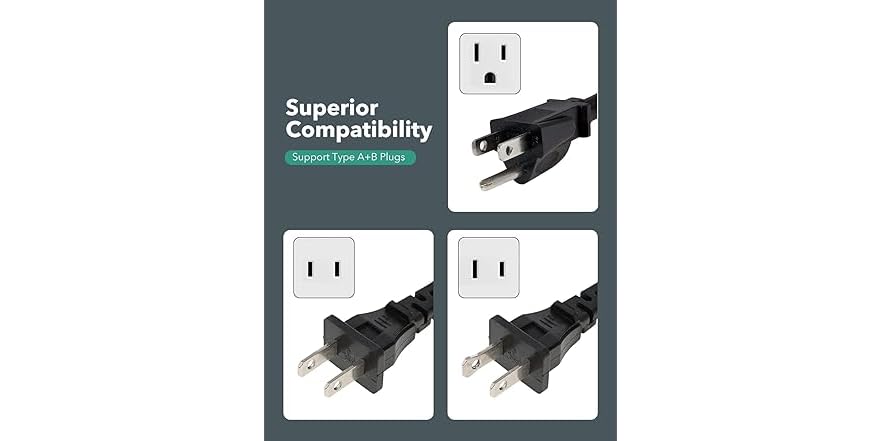 BN-LINK Outdoor 6ft Ext Cord Stake with 6 Outlets