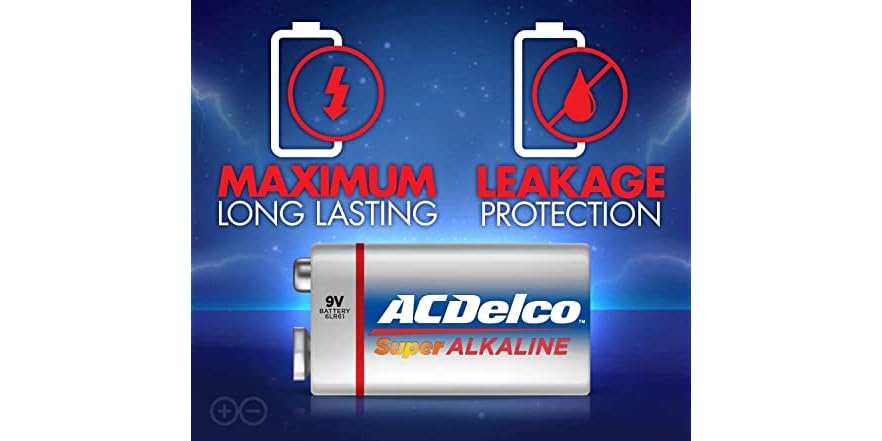 (24 Count) ACDelco 9 Volt Batteries