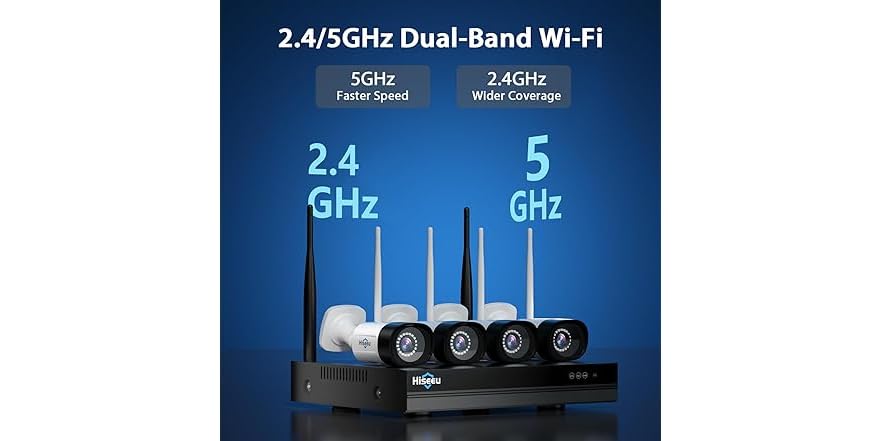 (Set of 12) Hiseeu Wireless Security Camera System