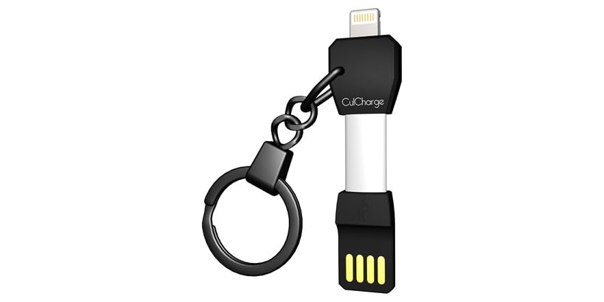 Keychain Lightning to USB MFI Cable
