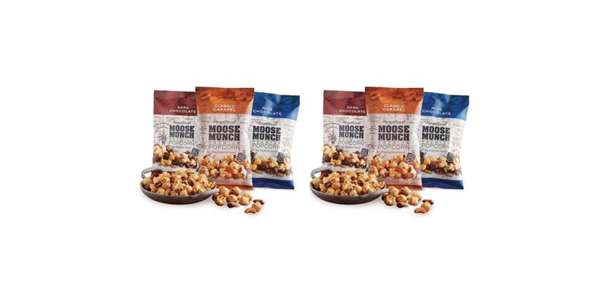 Moose Munch Premium Popcorn Trio (6 Bags)
