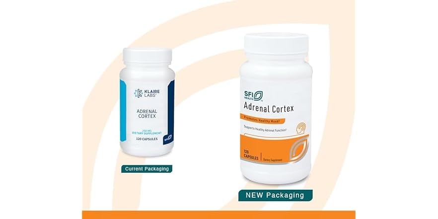 Klaire Labs Adrenal Cortex 250 Mg 120 Capsules