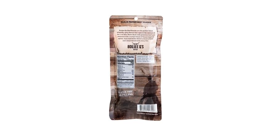 (3Pk) Texas Boujee Q's Beef Stix Garlic Pepper