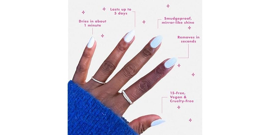 Olive & June Quick Dry Nail Polish White