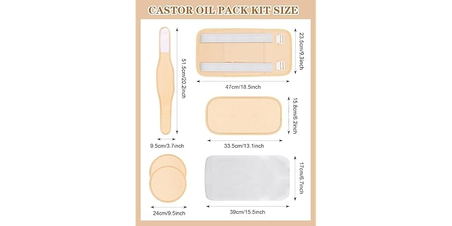 Castor Oil Body Wrap Kit Organic