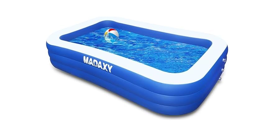 Inflatable Pool, MADAXY 120" X 72" X 22"