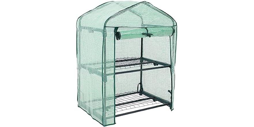 Sunnydaze 2-Tier Portable Mini Greenhouse