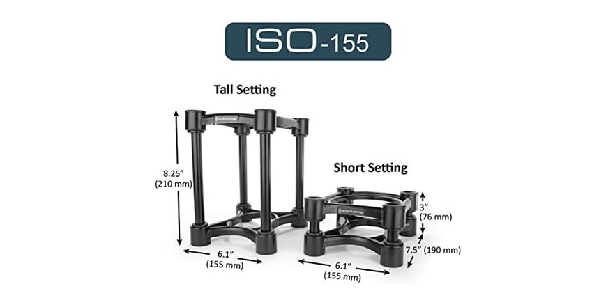 IsoAcoustics Subwoofer or Speaker Isolation Stand