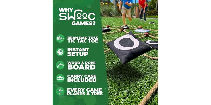 SWOOC Games Giant Tic Tac Toe Outdoor Game
