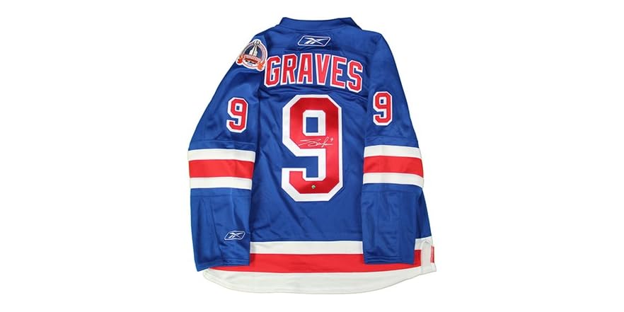 Adam Graves Signed Rangers Blue Jersey