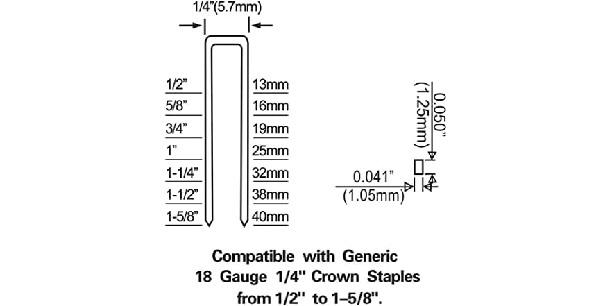 Freeman 18 Gauge Narrow Crown Stapler