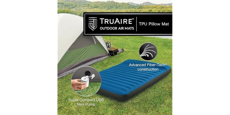 Intex TruAire Luxury Camping Mattress Full