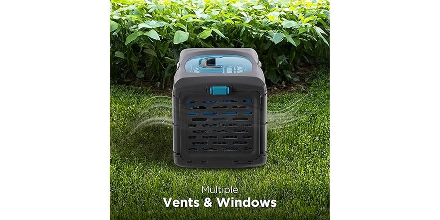 Pet Genius Collapsible Pet Crate, 19"L