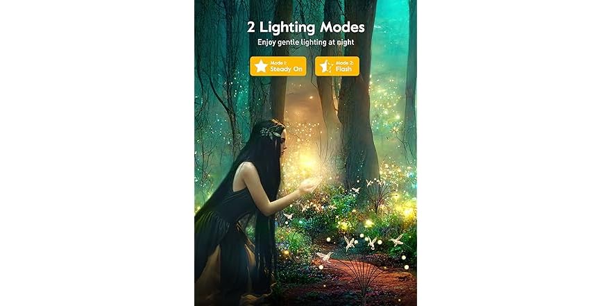 4-Pack 12 LED Hummingbirds Solar Firefly Lights