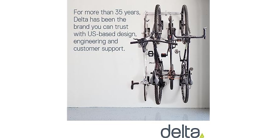Delta Cycle Garage Bike Rack Wall Mount (4-Bike)