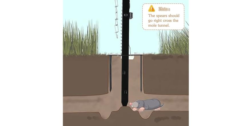 6 PC Spear Style Mole Garden Trap