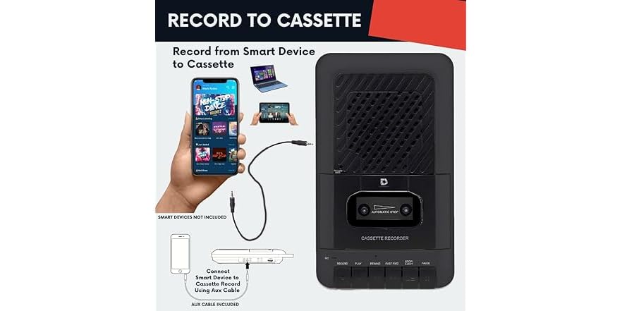 Deluxe Products Portable Cassette Player