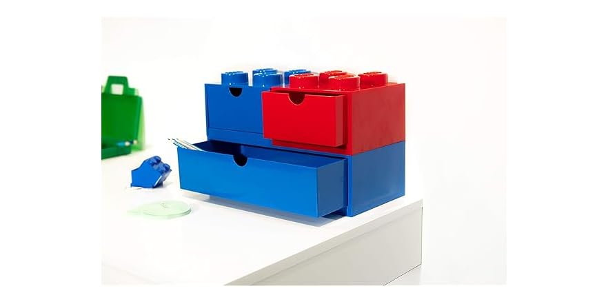 LEGO Stackable Desk Drawer RED