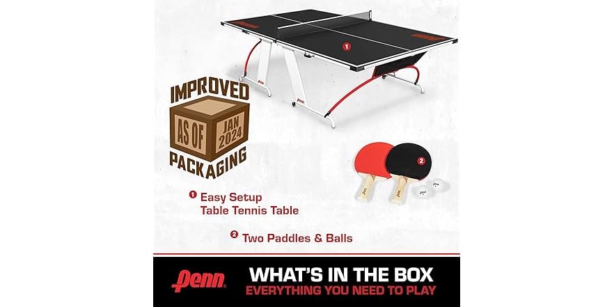 Penn Easy Setup Full Size Table Tennis Table