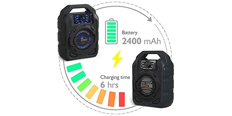 Earise T15 Portable PA System with Wired Mic