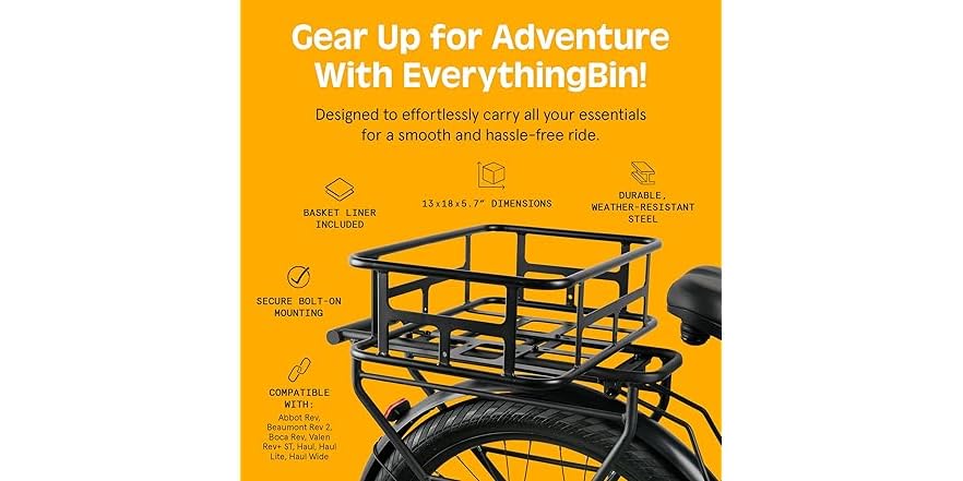 Retrospec EverythingBin Ebike Rear Basket