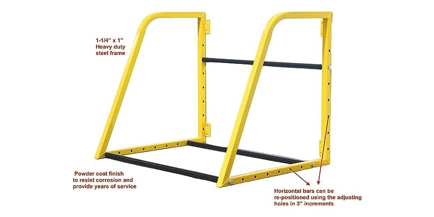 MAXXHAUL Adjustable Wall Mount Tire rack