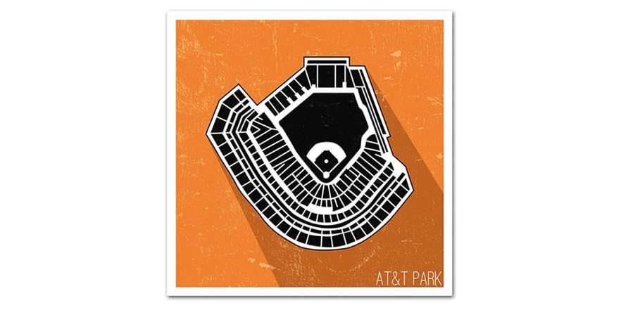 MLB Stadium Seating Map Poster, 2 Sizes