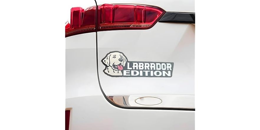 Dog Edition Car Badge Labrador 3D