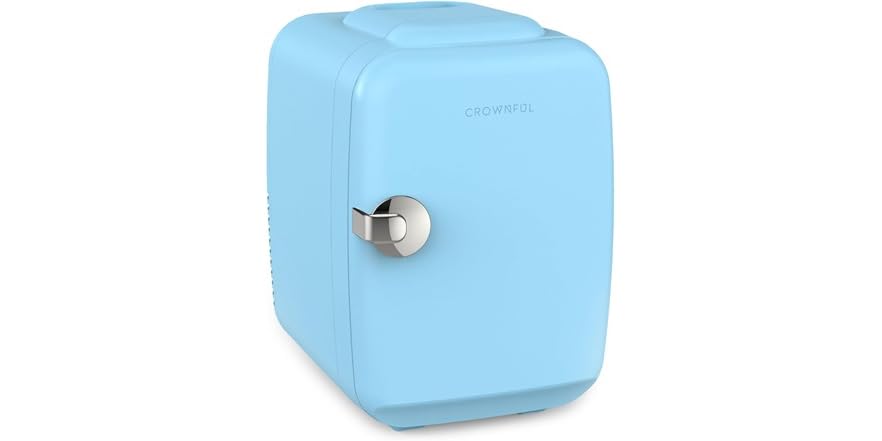 CROWNFUL 6 Can CROWNFUL Mini Fridge, 4L
