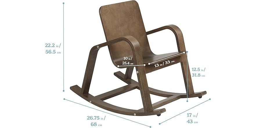 ECR4Kids Bentwood Rocking Chair