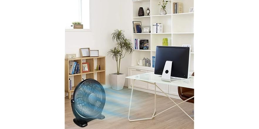 Simple Deluxe 14" 3-Speed Plastic Floor Fan