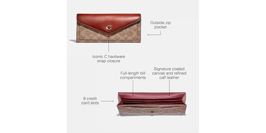 Coach Signature Wyn Soft Wallet