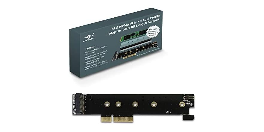 Vantec M.2 NVMe PCIe Low Profile Adapter