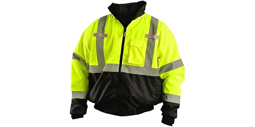 OccuNomix Classic 3-Way Black Bottom Bomber Jacket