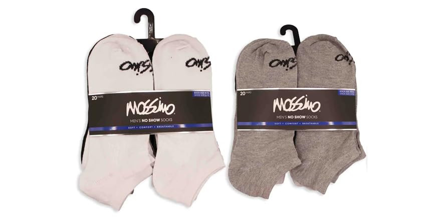 20-Pairs Mossimo No Show Socks