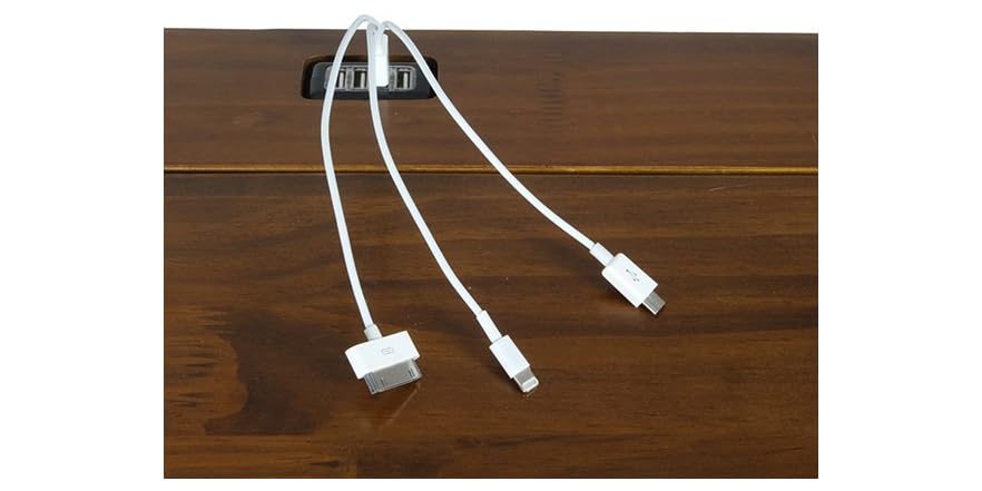 USB Port Folding Desk w/Pull-out Tray