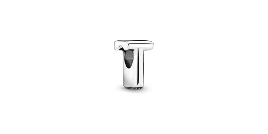PANDORA 797474 Letter T Charm, 797474
