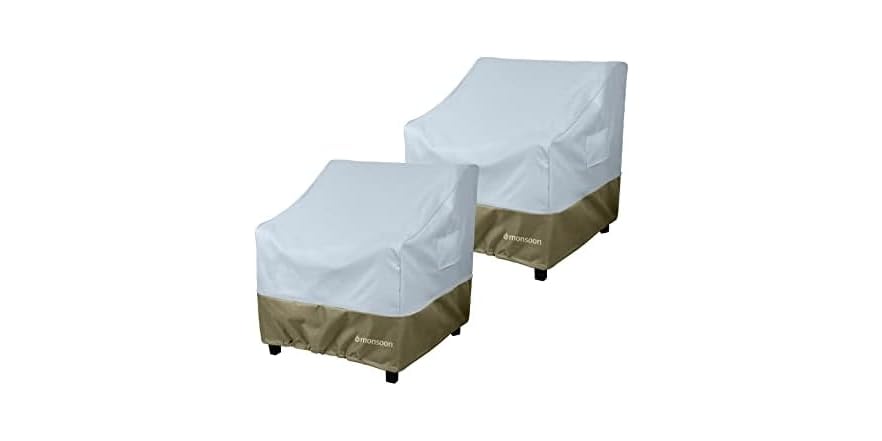 Monsoon Waterproof Chair Cover (32") - 2-Pack
