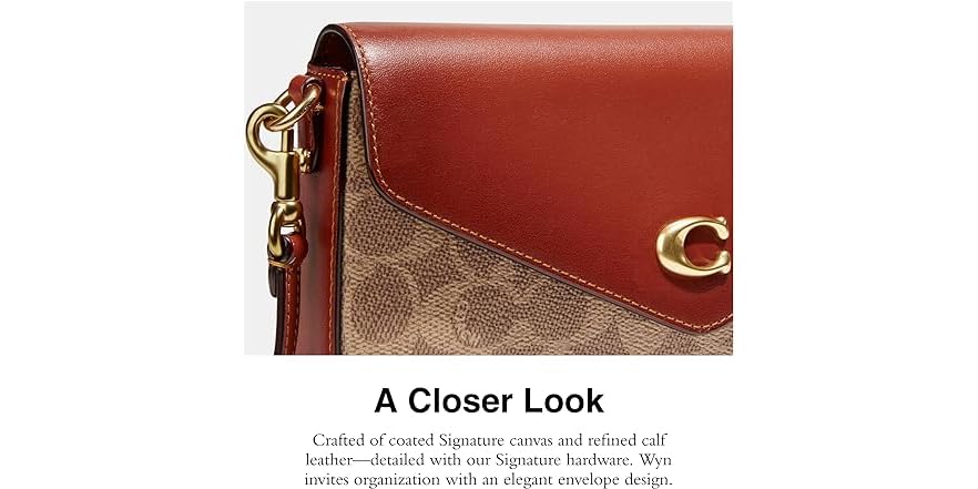 Coach Signature Wyn Crossbody Tan Rust