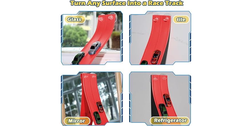 INKZOO Flex Track Flexible Race Track for Kids