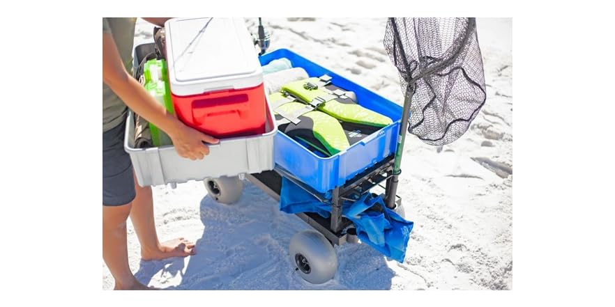Mighty Max Cart Beach Cart Folding Wagon