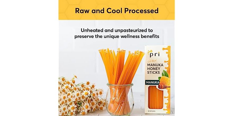PRI Manuka Honey Sticks 6 Pack (60 total honey sticks)