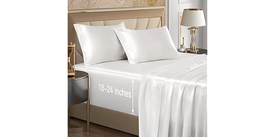 4 pc Extra Deep Pocket Full Sheet Sets