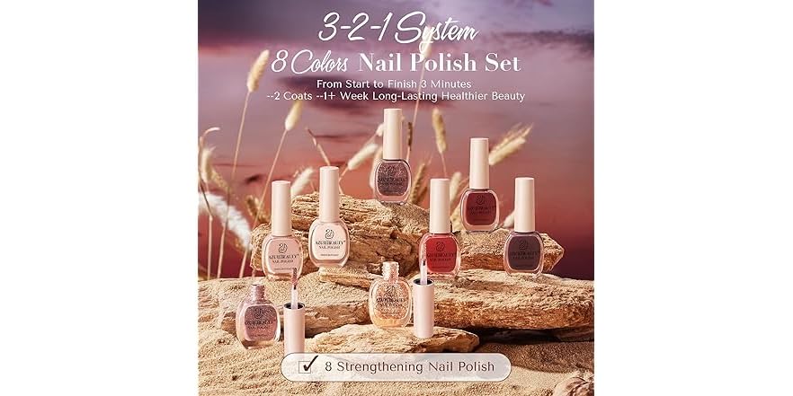 AzureBeauty 8 Colors Nail Polish Set-Choose Color