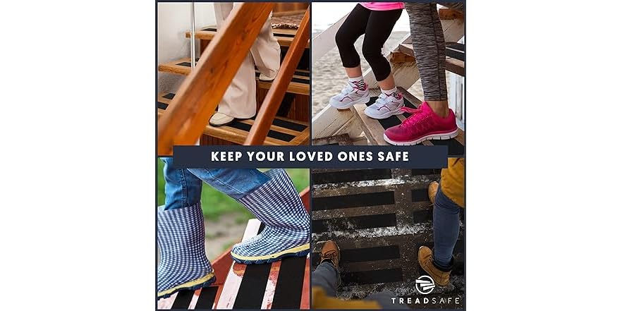 TREADSAFE 6"x24" Anti Slip Grip Traction Tape 5pk