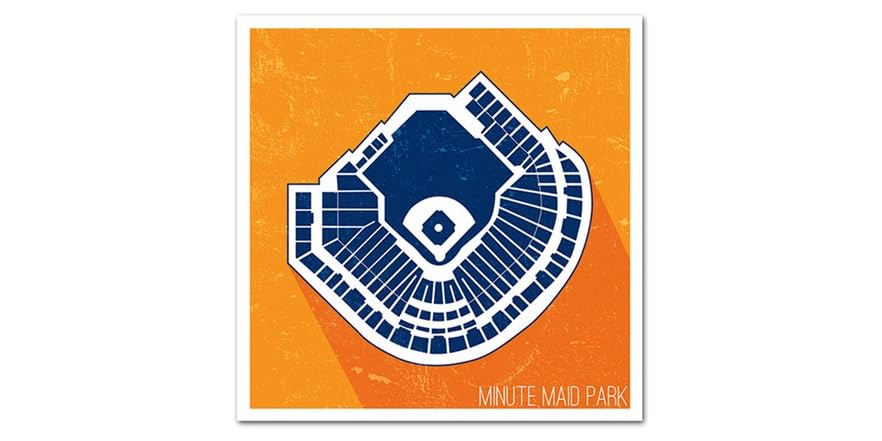 MLB Stadium Seating Map Poster, 2 Sizes