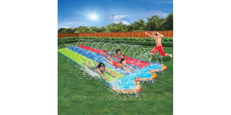 BANZAI Triple Racer Water Slide