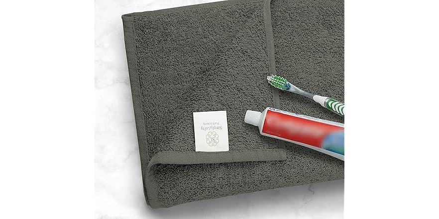 Simply Lofty 6 Pack Cotton Bath Towel - 22"x44"