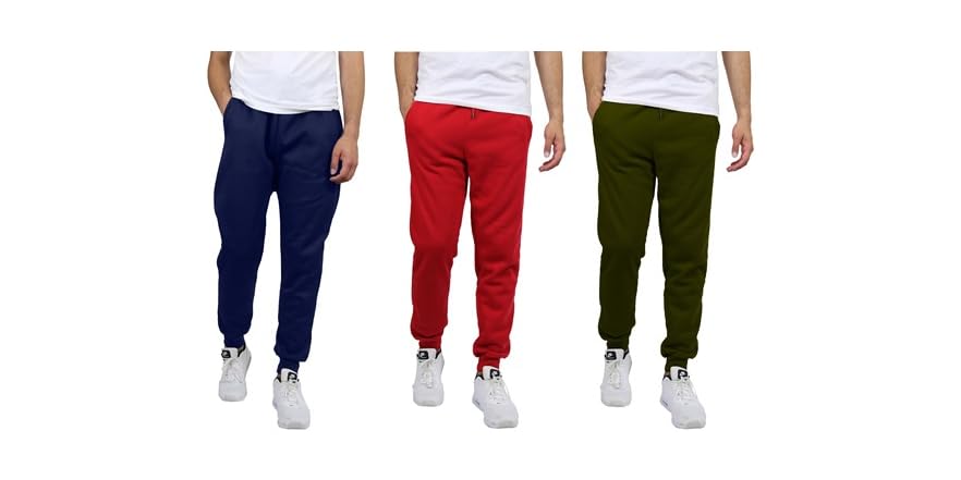 Men's 3PK Fleece-Lined Classic Joggers