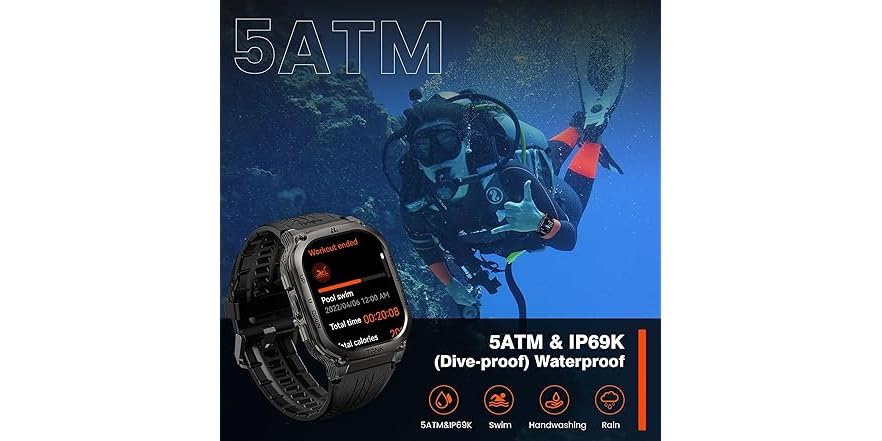 AMAZTIM 2" Smart Watch
